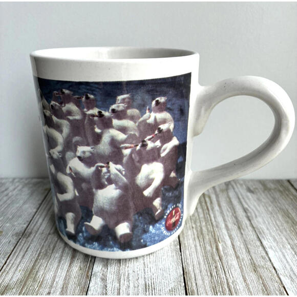 Other | Coca Cola Vintage 1996 Polar Bear Coffee Mug By Gibson Pack ...